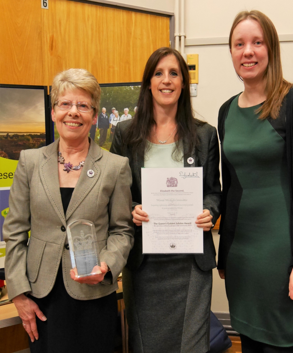 Wirral Wildlife presented with Queen’s Award for Voluntary Service ...